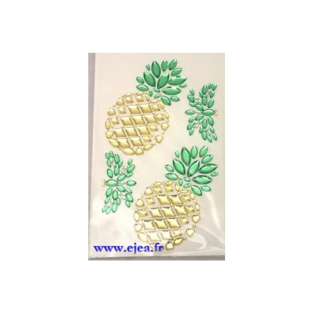 Stickers Strass Ananas