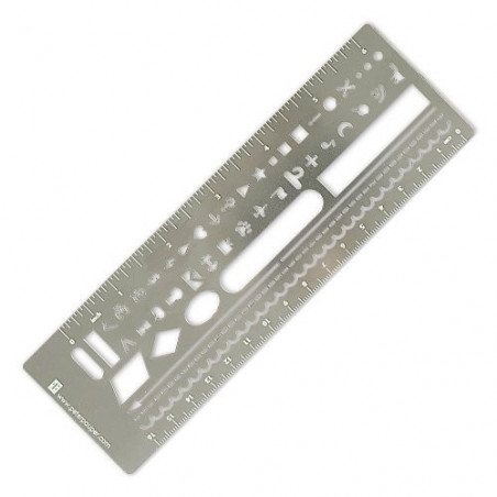Règle Stencil en métal
