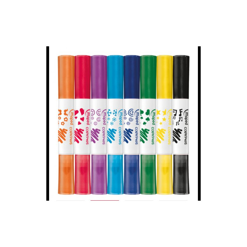 Color' Peps Magic Duo Stamp 8 Feutres 2 en 1