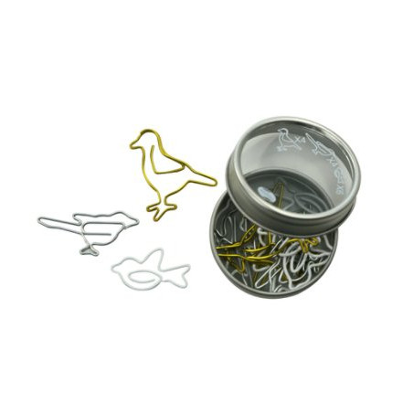Mini clips Oiseaux 14 mini trombones
