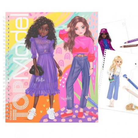 Create your Top Model cahier de coloriage