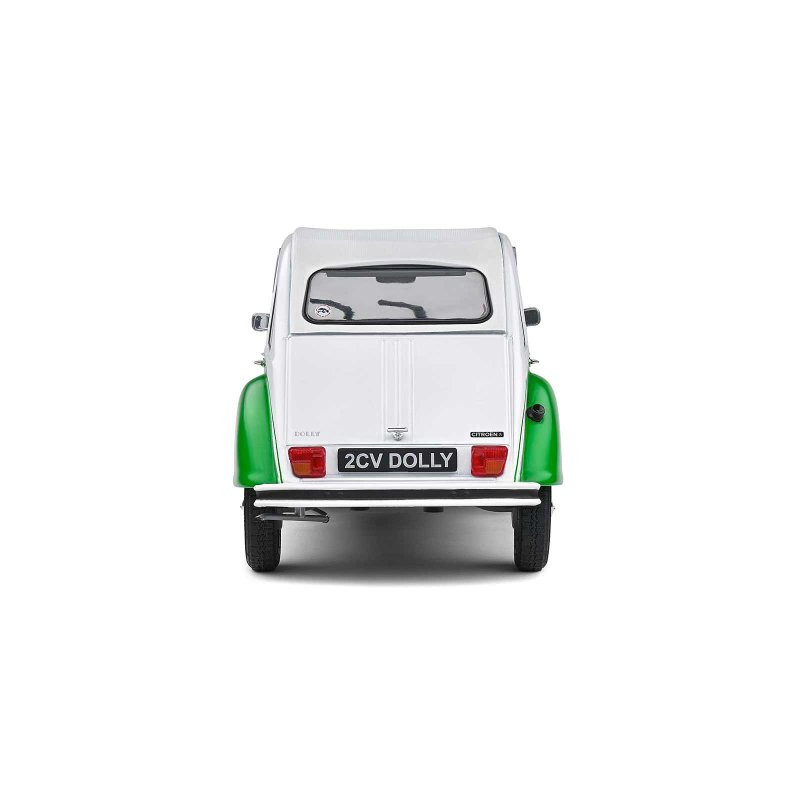 Citroën 2CV 6 Dolly Blanche et verte 1982 Solido