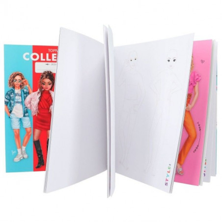 Create your Top Model cahier de coloriage Snap
