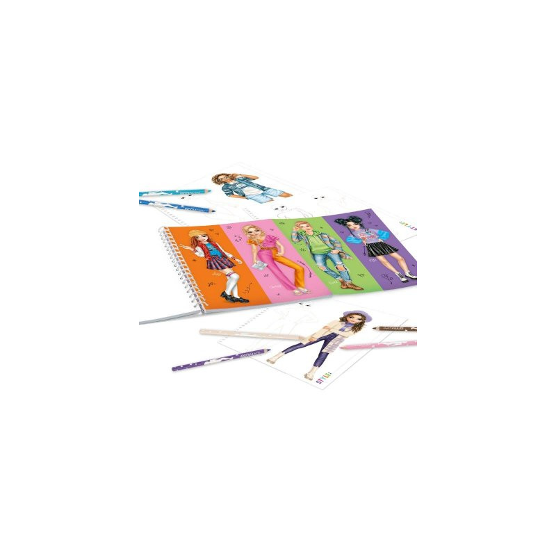 Create your Top Model cahier de coloriage Snap
