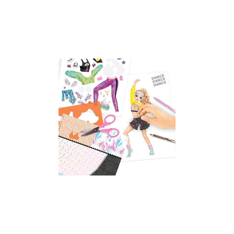 Top Model Dance cahier de coloriage Spécial danse