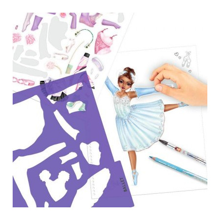 Top Model Dance cahier de coloriage Spécial danse