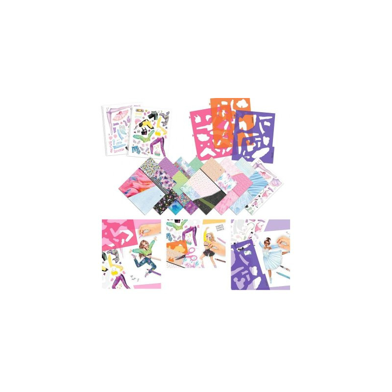 Top Model Dance cahier de coloriage Spécial danse