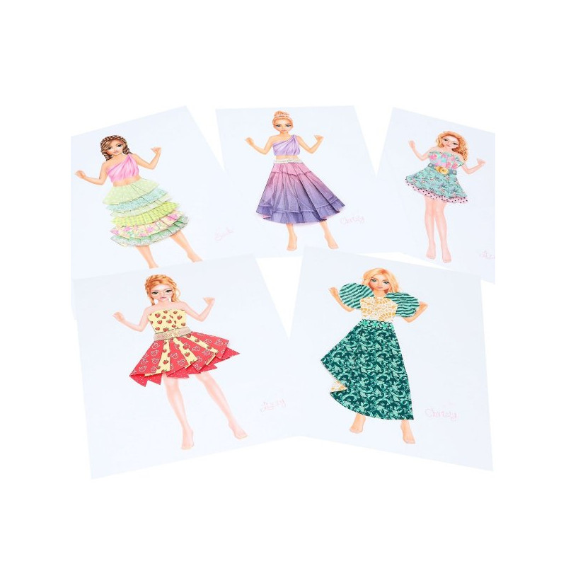 Top Model Collage cahier de stylisme