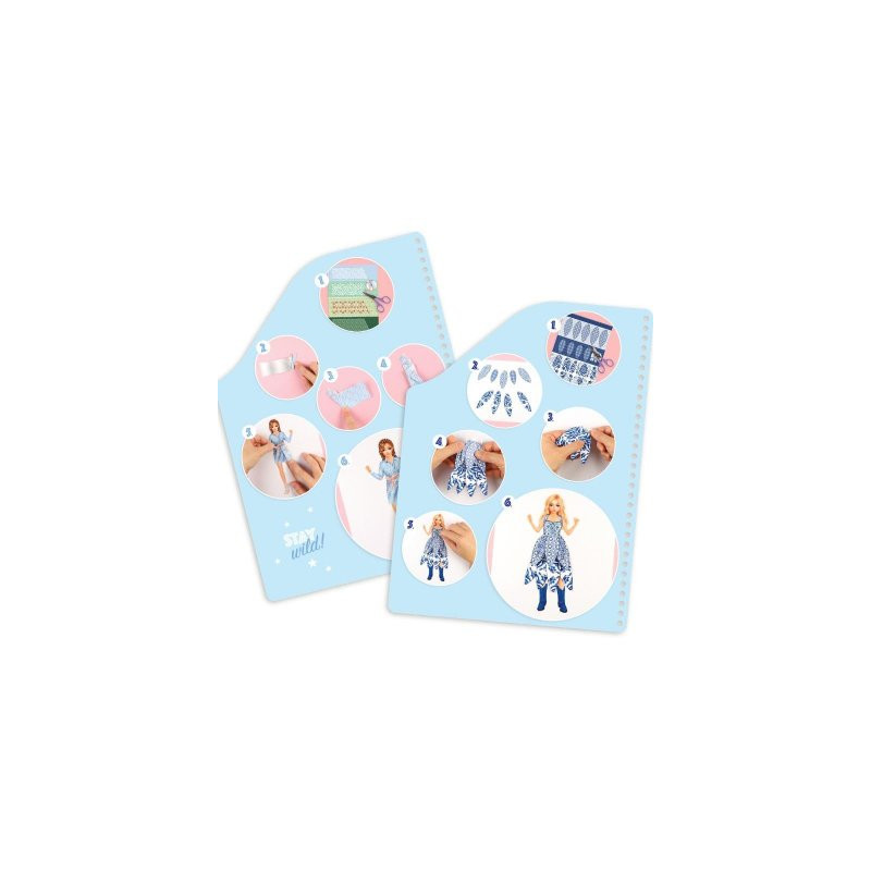 Top Model Collage cahier de stylisme