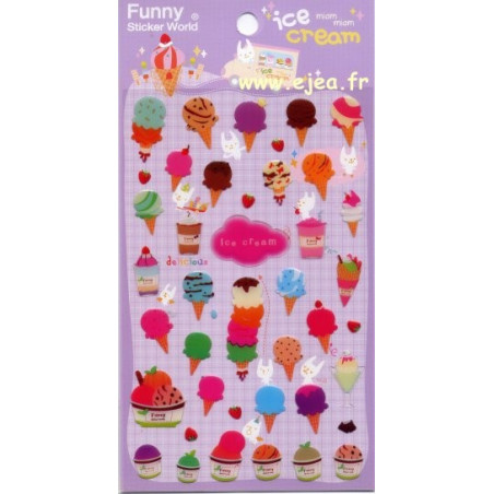 Funny Sticker World Ice cream