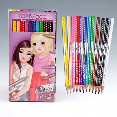 Top Model 12 crayons de couleur